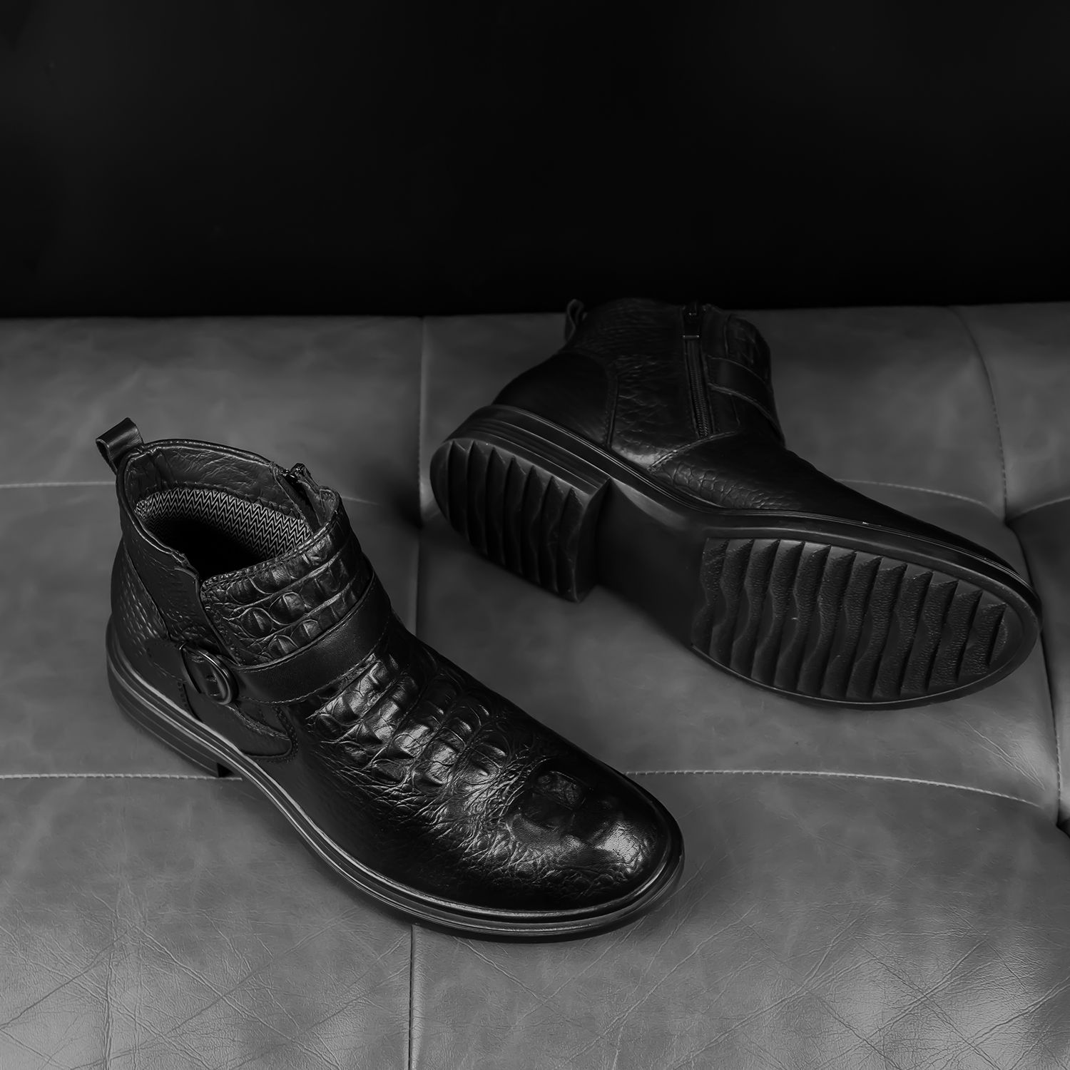 Dustin Buckled Boots - Dustin Place - Real Soul | Real Value