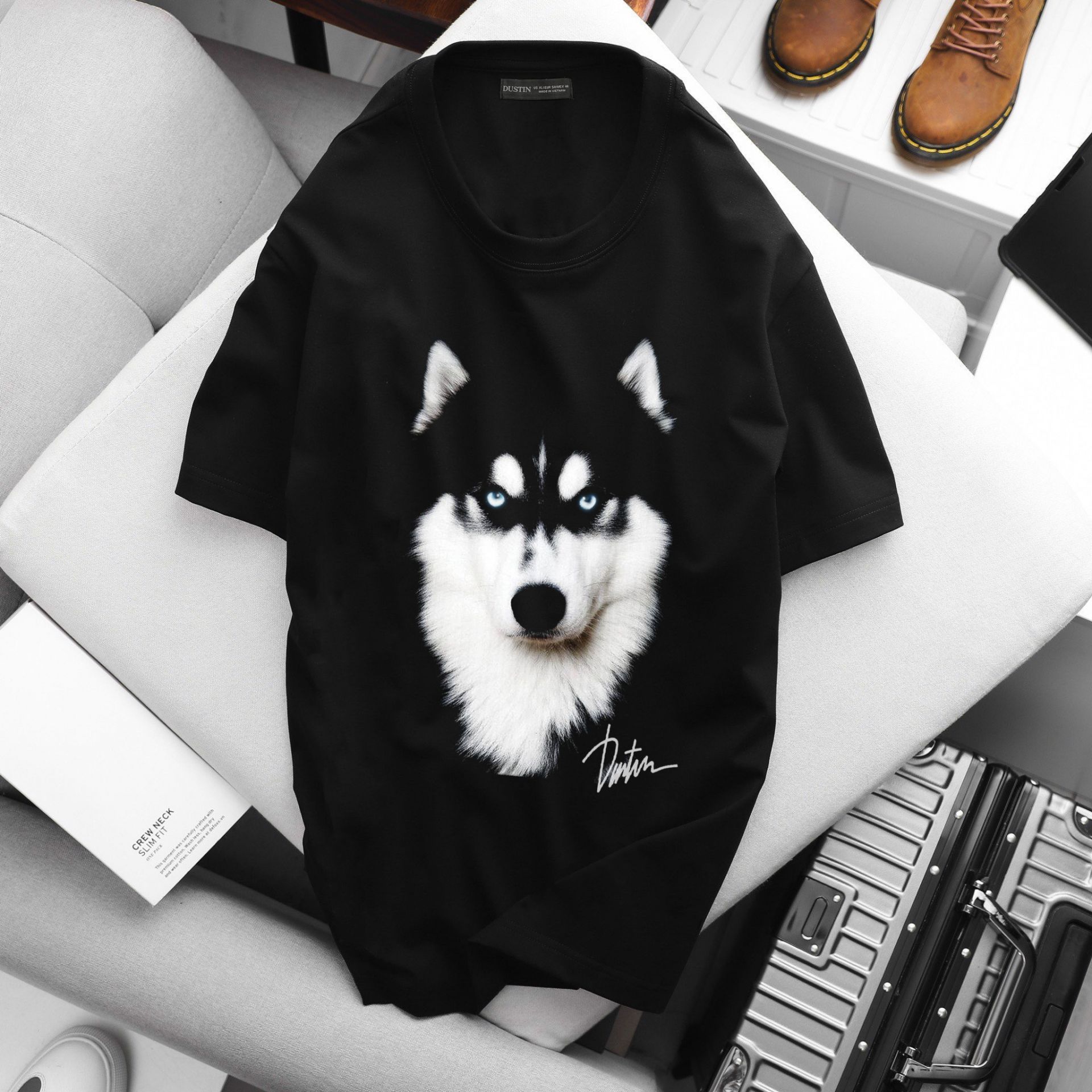 Áo Thun Deluxe Husky Dustin - Dustin Place - Real Soul | Real Value
