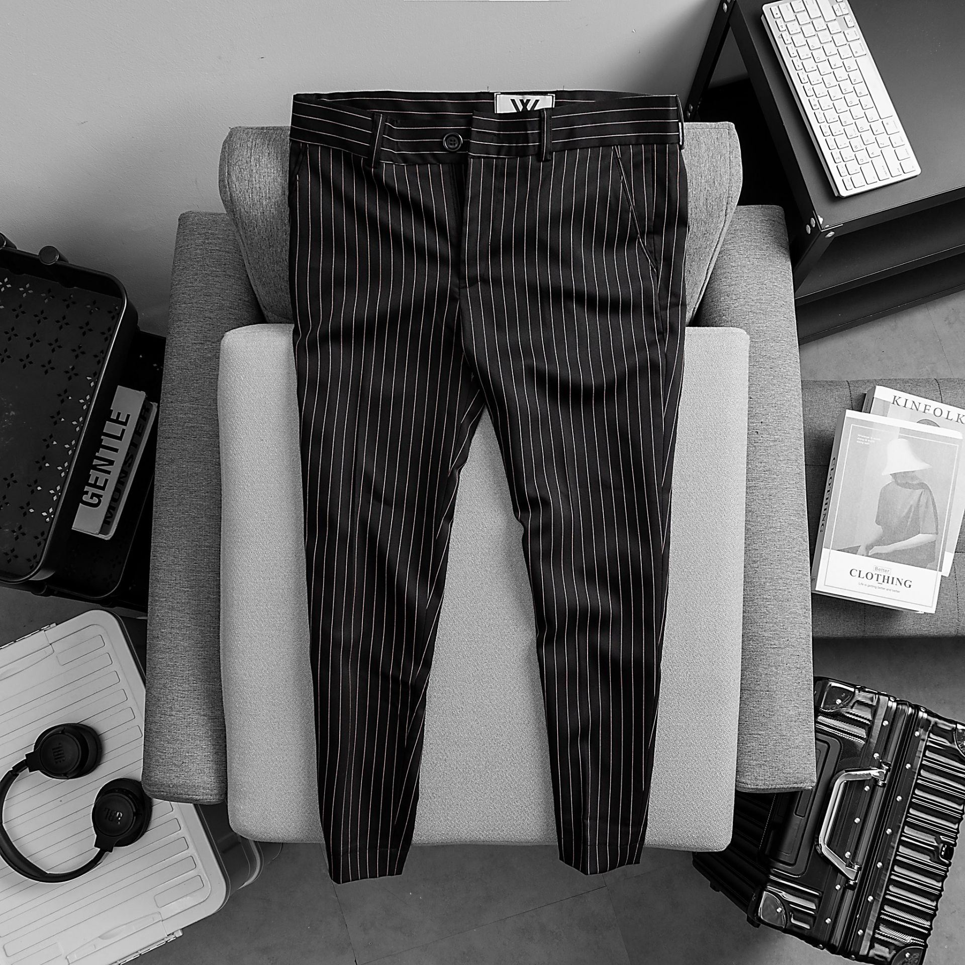 Quần Tây Dài Wyatt Slimfit Basic Sọc - Dustin Place - Real Soul | Real ...