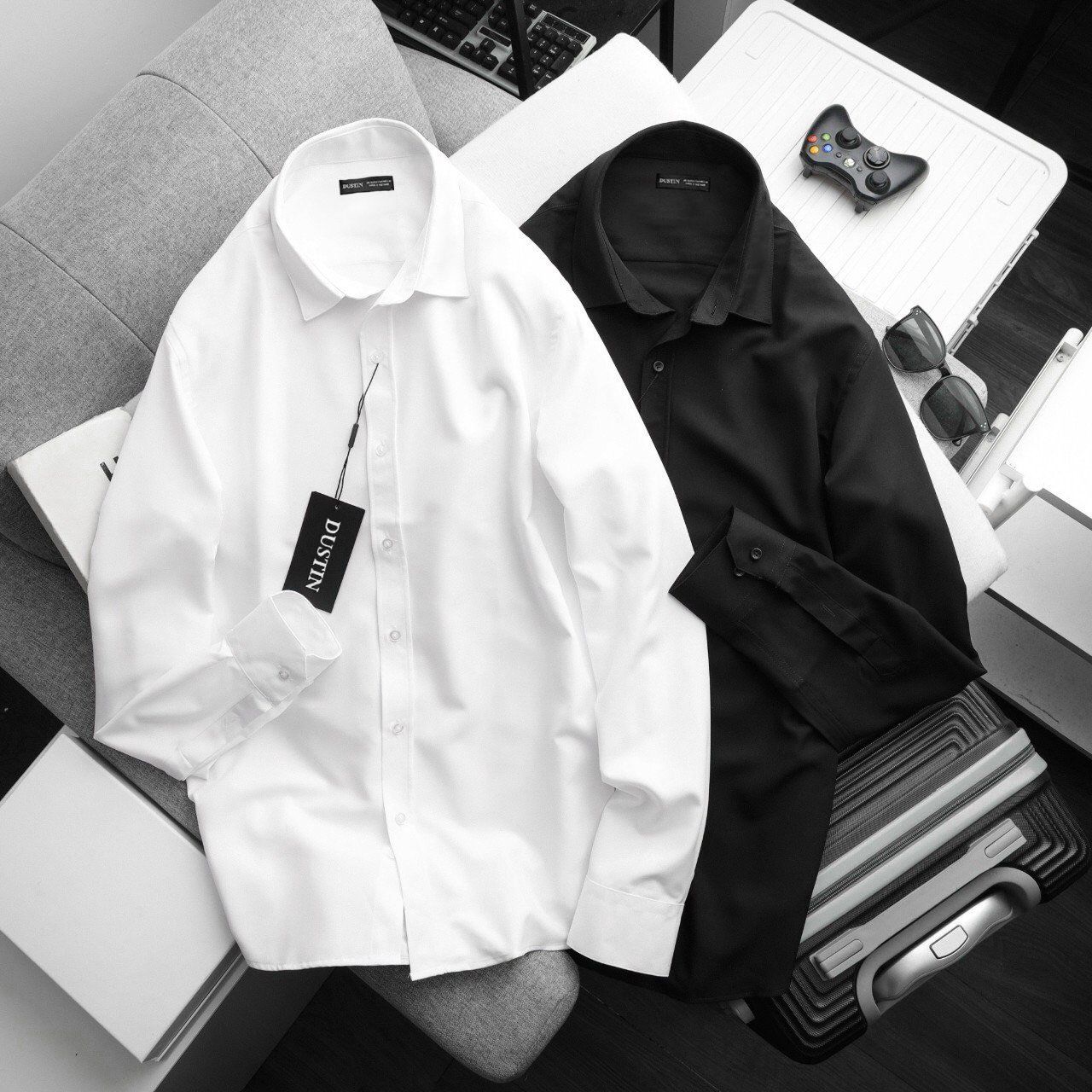 Sơ Mi Dustin Basic Collar Cotton - Dustin Place - Real Soul | Real Value